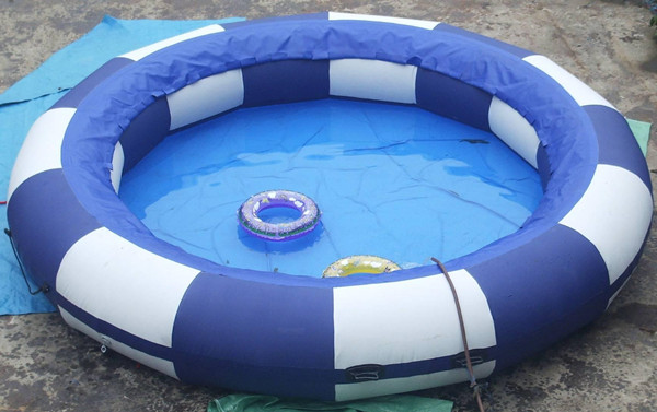 Custom Fireproof Round Inflatable Family Swimming Pool / Small Blow Up Pool