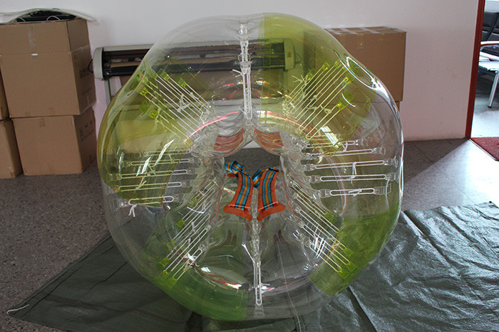 Transparent inflatable bubble soccer human sized inflatable ball