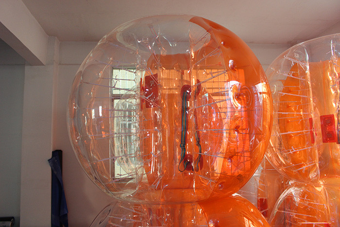 Orange Inflatable Bubble Soccer Human Loopy Ball CE/UL Approved